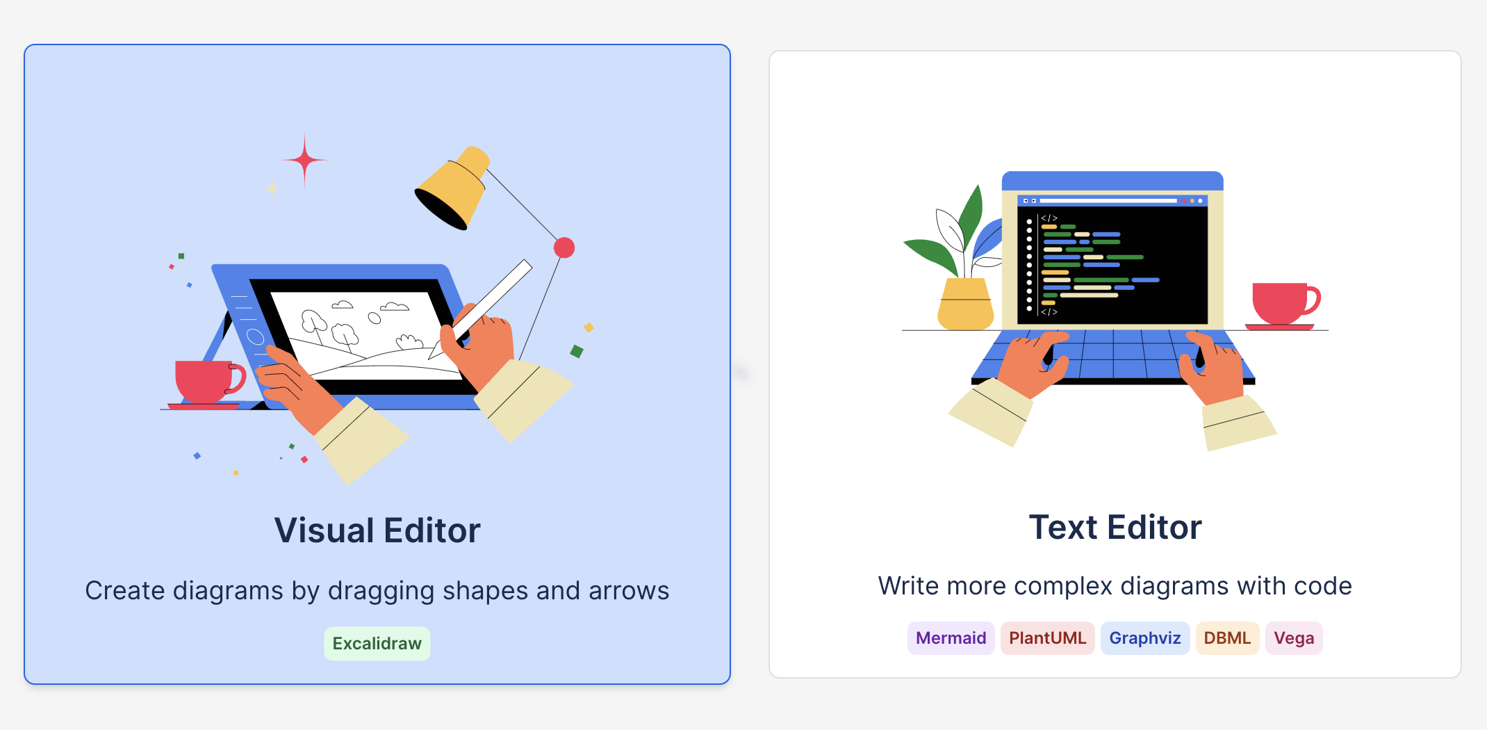 Using shape libraries in Excalidraw